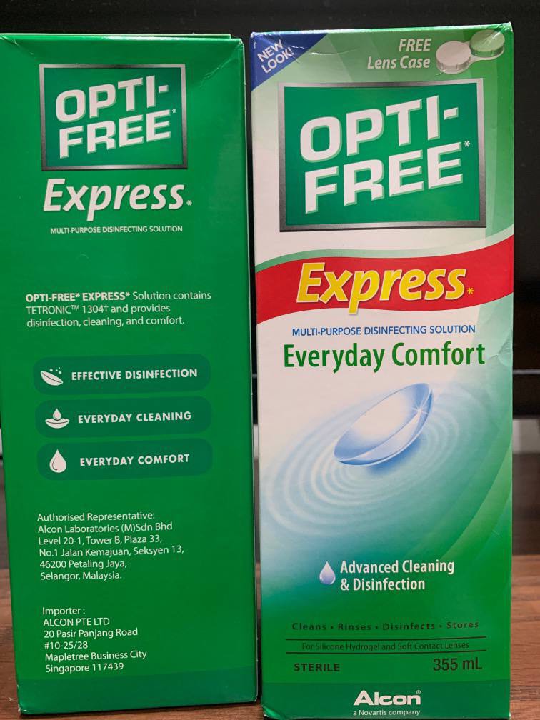 Alcon Opti-free Contact lens solution, Beauty & Personal Care, Vision ...