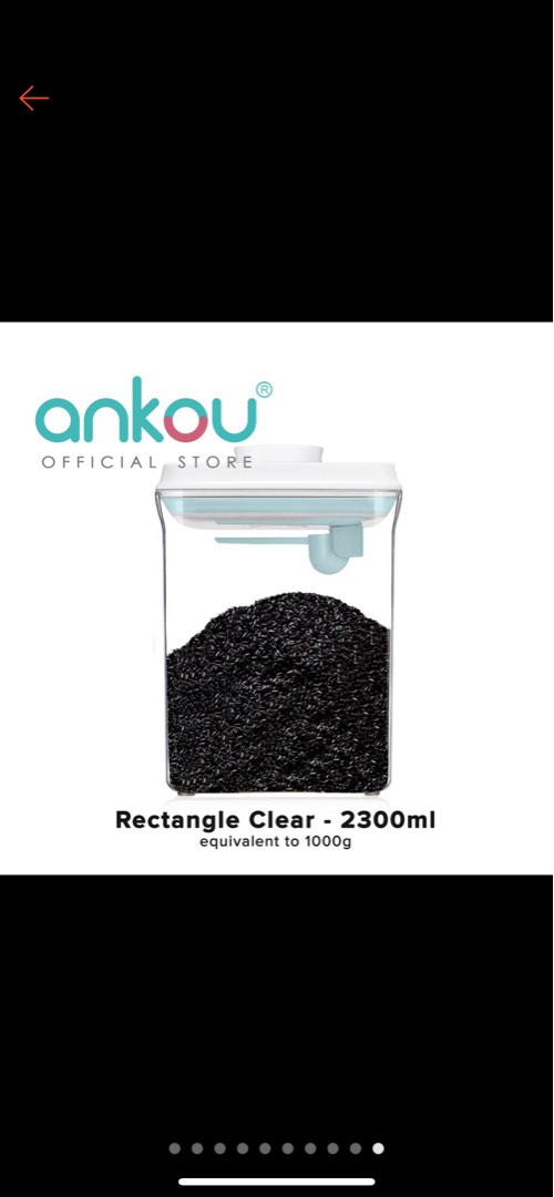 Ankou Clear Container x 3, Furniture & Home Living, Home Improvement ...