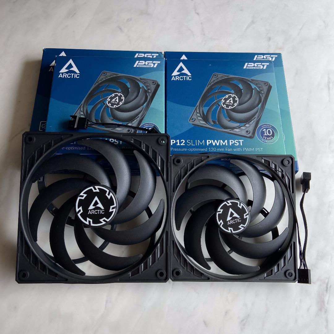 ARCTIC P12 Slim 120mm Black Case Fan PWM PST SFF SFX, Computers & Tech ...