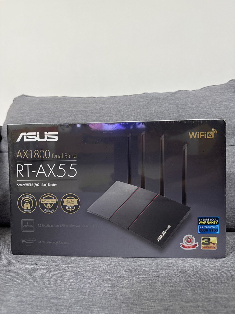 Asus RT-AX55 Router AX1800, Computers & Tech, Parts & Accessories ...