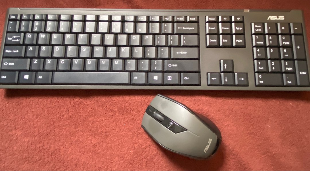 ASUS wireless keyboard mouse, Computers & Tech, Parts & Accessories, Computer Keyboard on Carousell