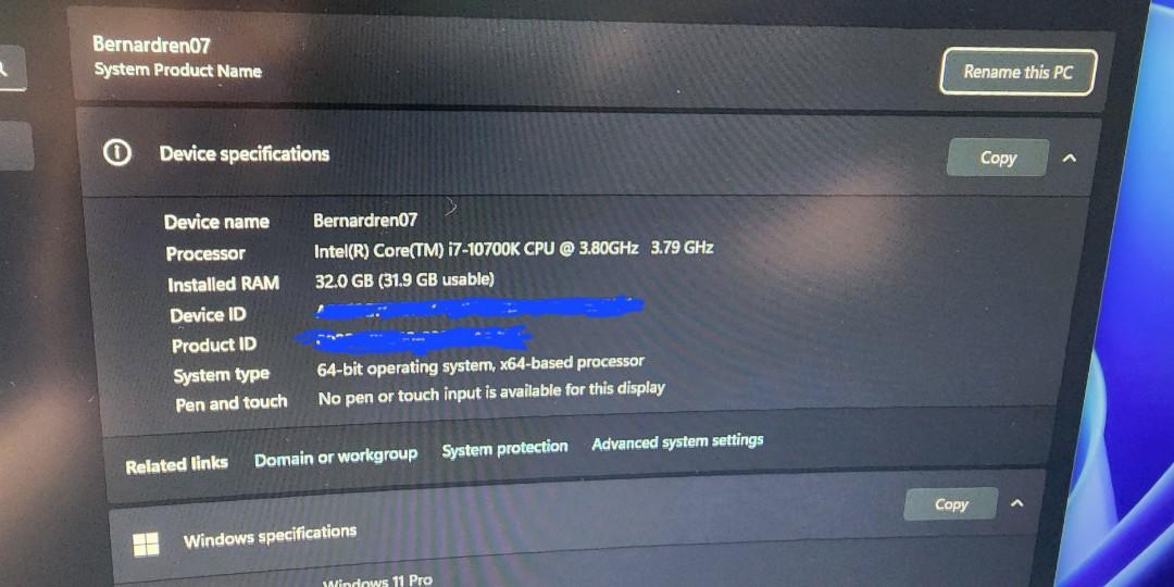 Asus Z490 Hero Wifi + I7 core 10700K & Tridentz Royal 3600mhz 8GB x 4 ...