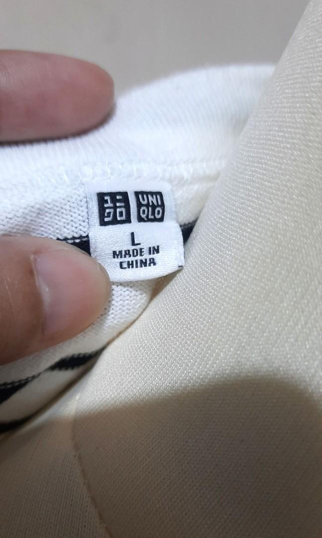 Atasan garis uniqlo, Fesyen Wanita, Pakaian Wanita, Atasan di Carousell