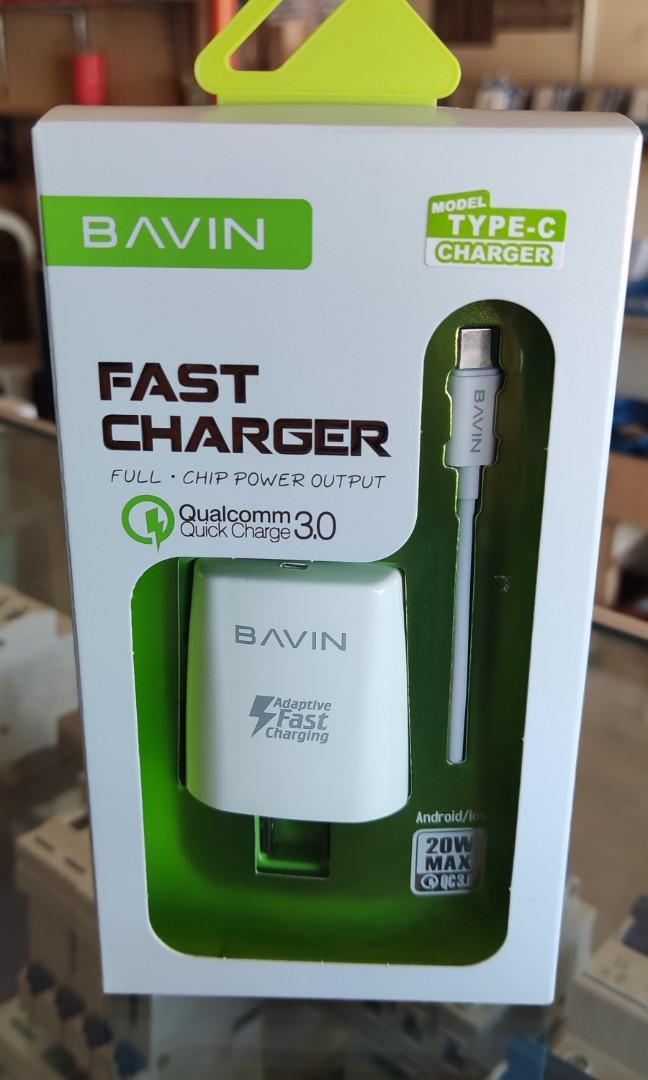BAVIN Fast Charger (20W max, QC 3.0), Mobile Phones & Gadgets, Mobile & Gadget Accessories ...