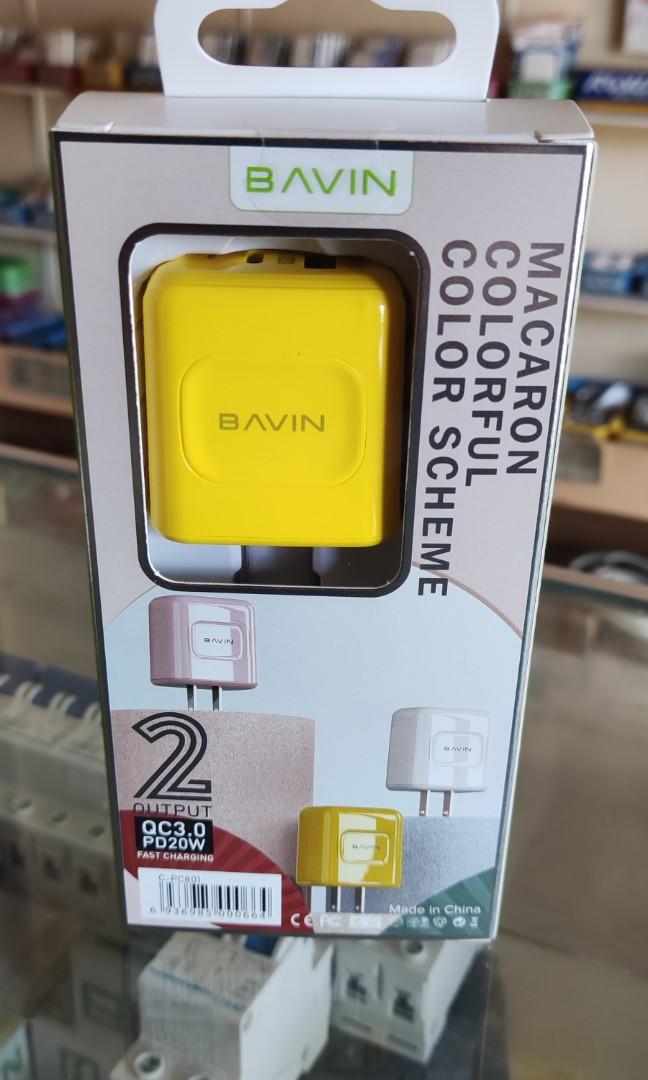 BAVIN Fast Charger (PD 20W, QC 3.0), Mobile Phones & Gadgets, Mobile & Gadget Accessories ...