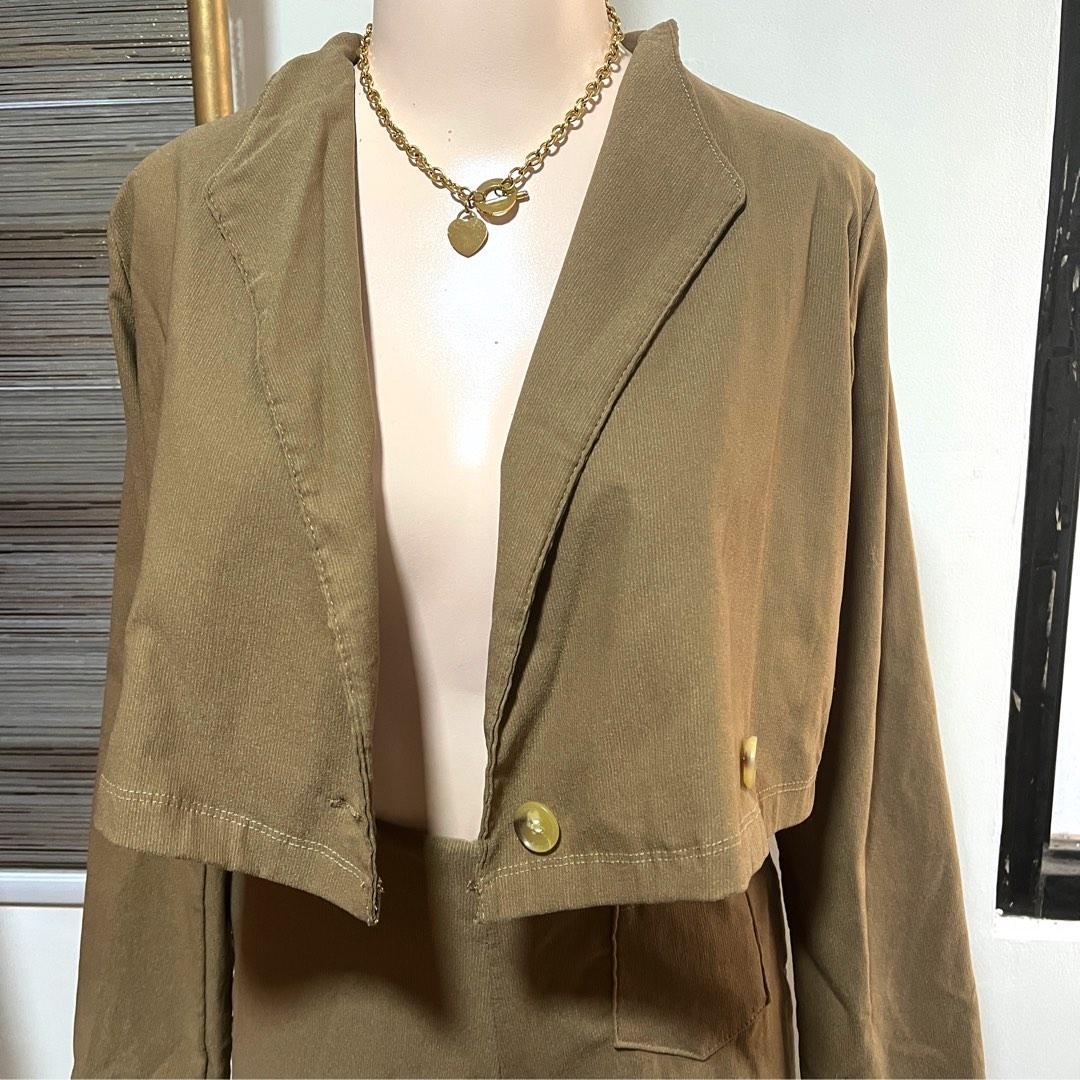 BKK Bangkok choco brown neutral blazer trouser set casual semi formal ...