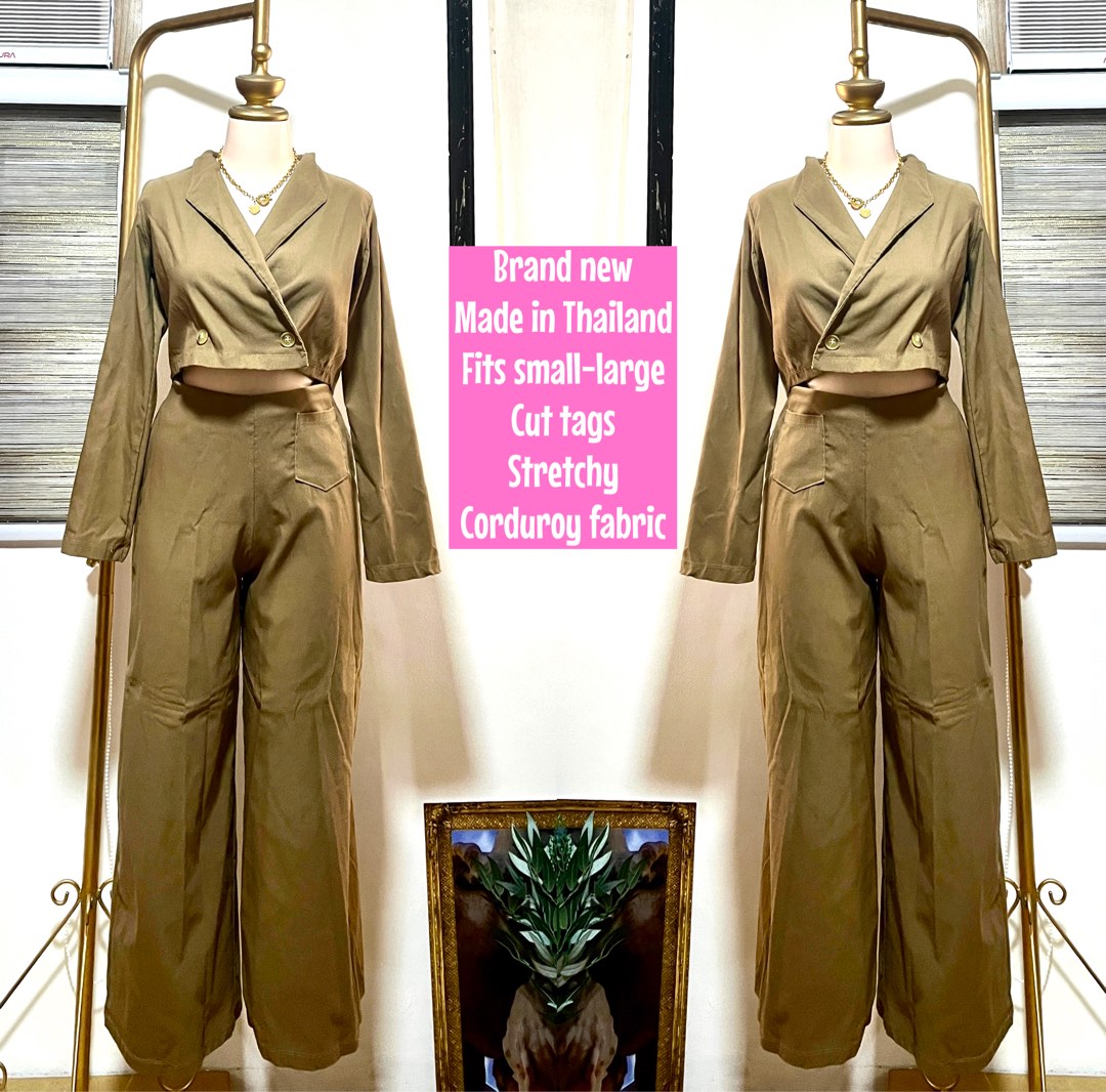 BKK Bangkok choco brown neutral blazer trouser set casual semi formal ...