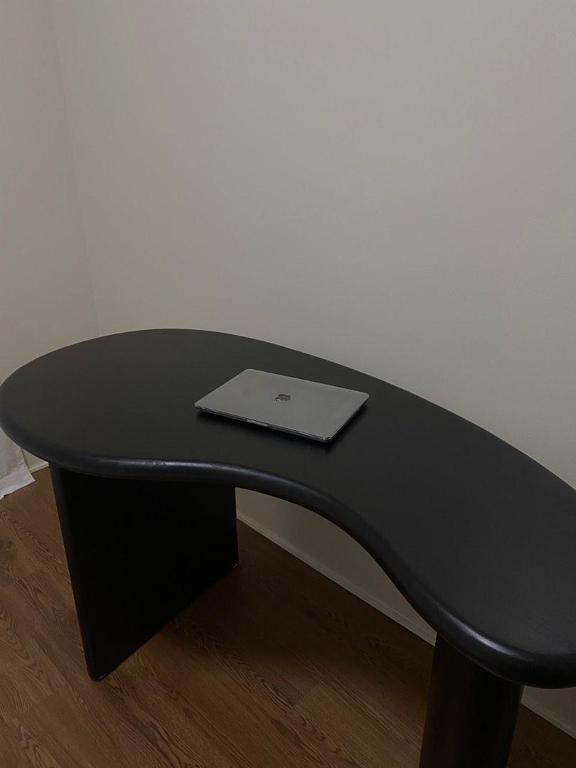 Black Kidney shaped workdesk/table, Furniture & Home Living, Furniture ...