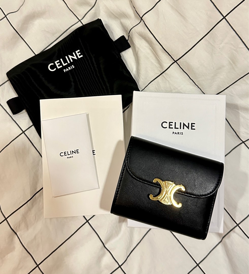 Celine Small Wallet Triomphe , Luxury, Bags & Wallets on Carousell