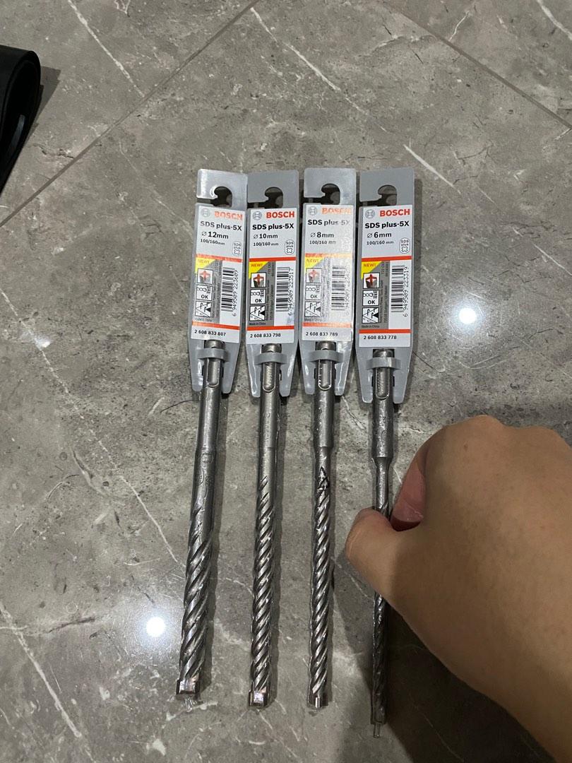 Bosch hammer drill bits, Furniture & Home Living, Home Improvement ...