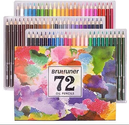 Brutfuner Color Pencils, Colored Pencil Set, 72 pieces, Hobbies & Toys ...