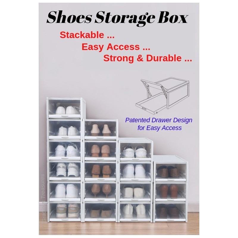 (Bundle of 3) Pullout Shoe Box / Storage Drawer Rack Organiser ...
