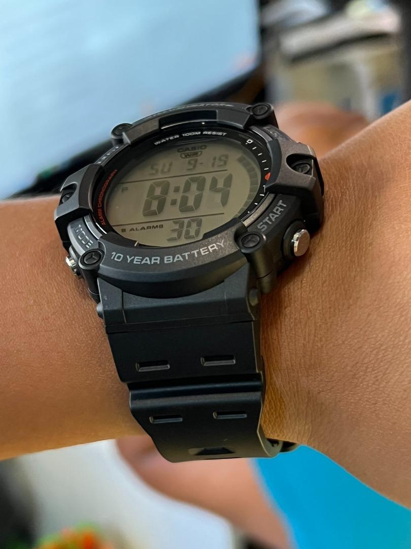 CASIO Illuminator Digital Black Resin Band Men's Watch AE-1500WH-1AV ...