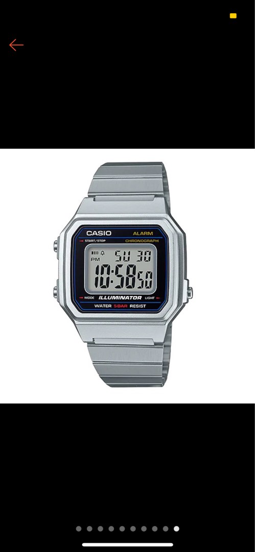 Casio Stainless Steel Unisex Digital Watch B650WB, Luxury, Watches on ...