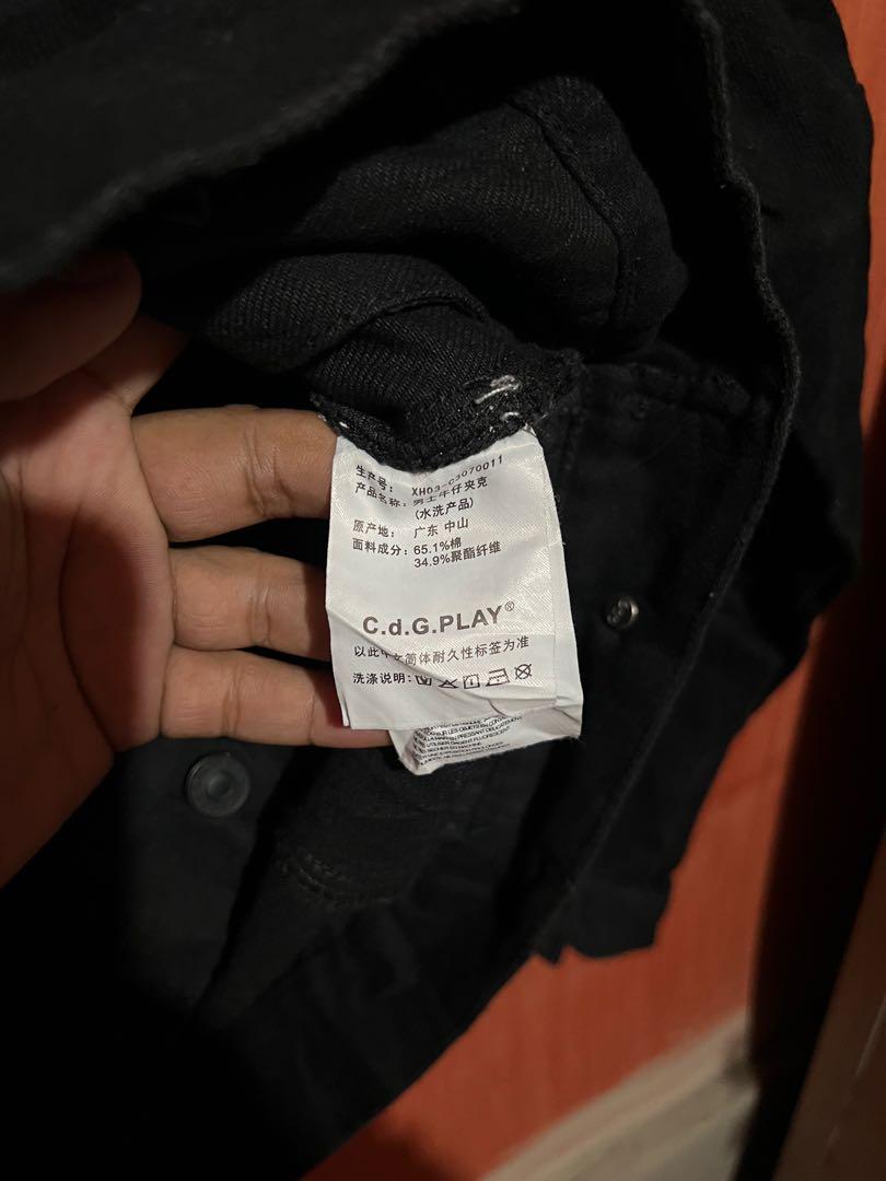 cdg play denim jacket, Men's Fashion, Coats, Jackets and Outerwear on ...