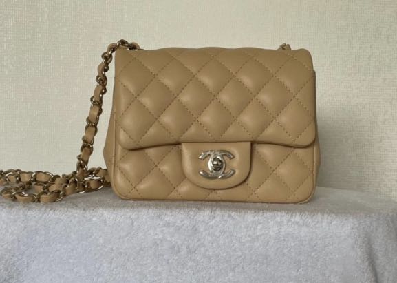 Chanel mini square, Luxury, Bags & Wallets on Carousell