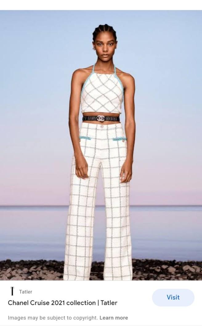 Chanel: Tweed Quilted Halter Top, Women's Fashion, Tops, Others Tops on ...