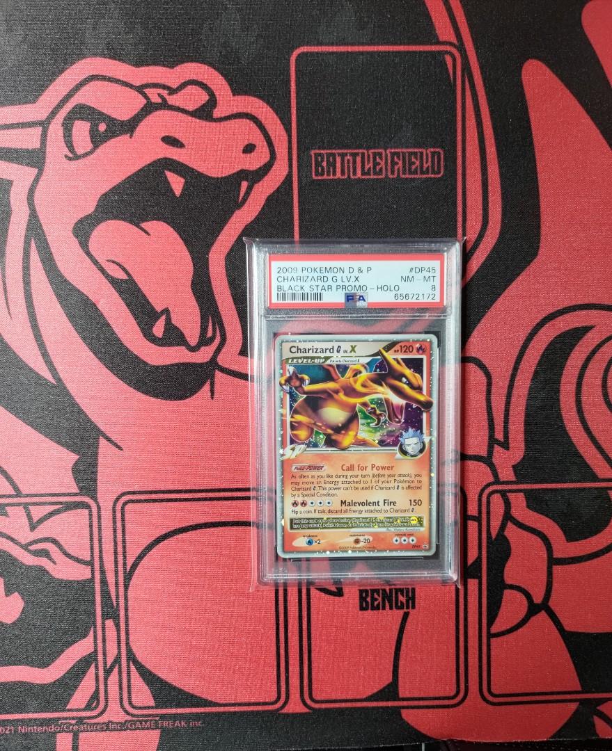 Charizard G LV. X DP45 Black Star Promo PSA 8, Hobbies & Toys, Toys & Games on Carousell