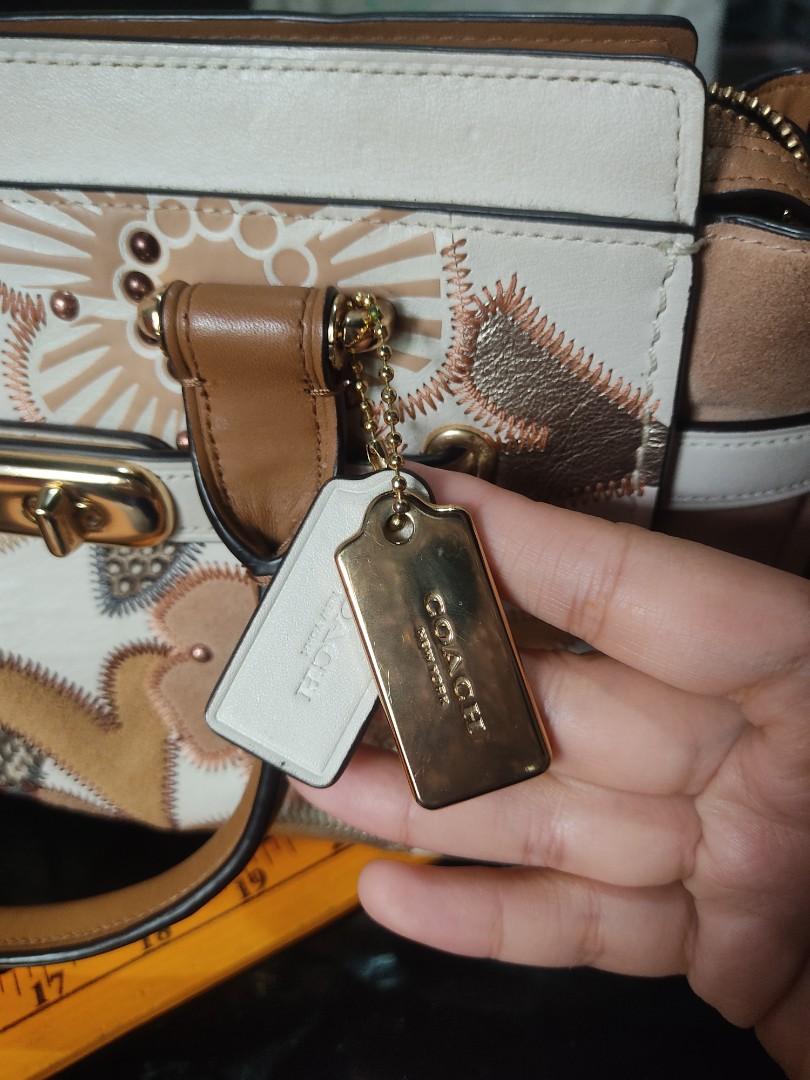 Coach swagger 27 with patchwork tea rose design 2 way, Luxury, Bags ...