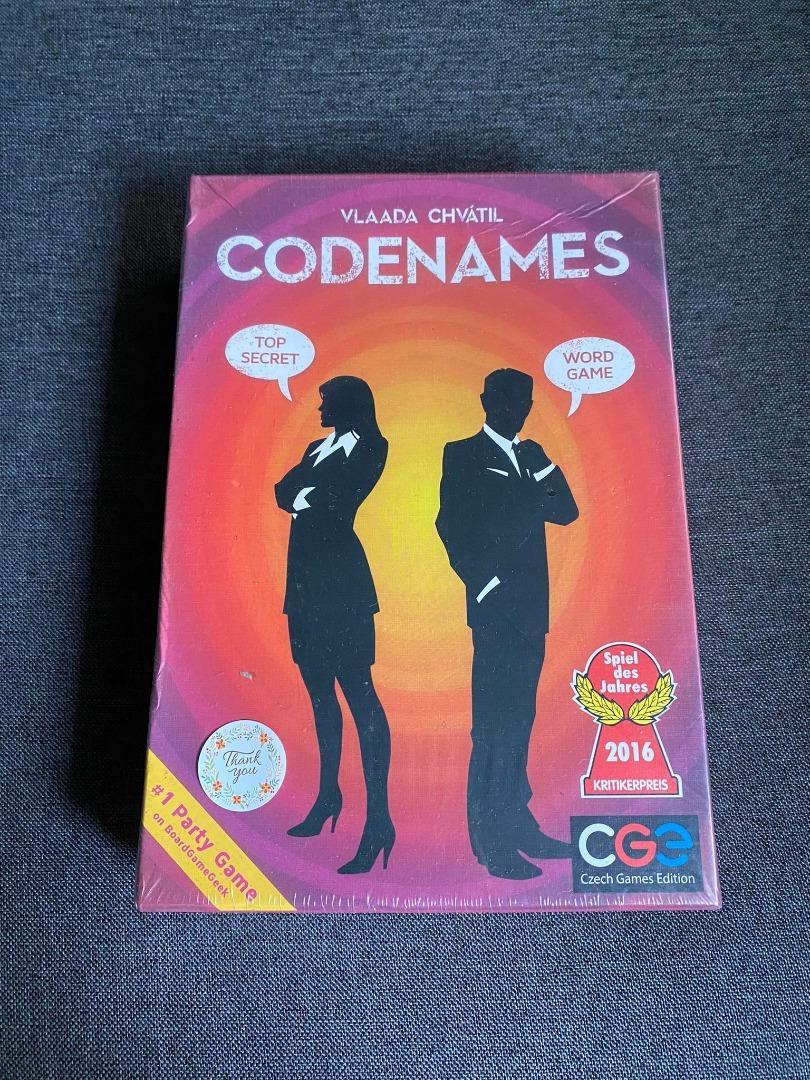 Codenames Card Game class A, Hobbies & Toys, Toys & Games on Carousell