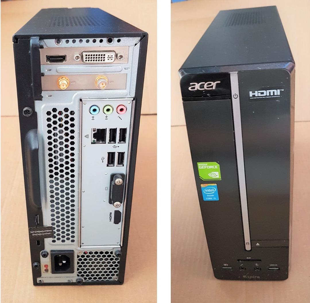 Complete Acer Aspire XC-605 PC, HDMI, WLAN, Bluetooth, USB, Window 8 ...