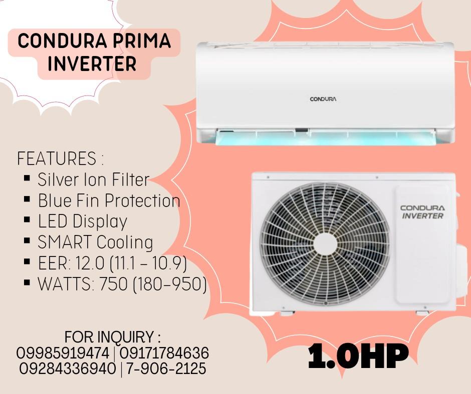 CONDURA PRIMA INVERTER SPLIT TYPE AIRCON, TV & Home Appliances, Air ...