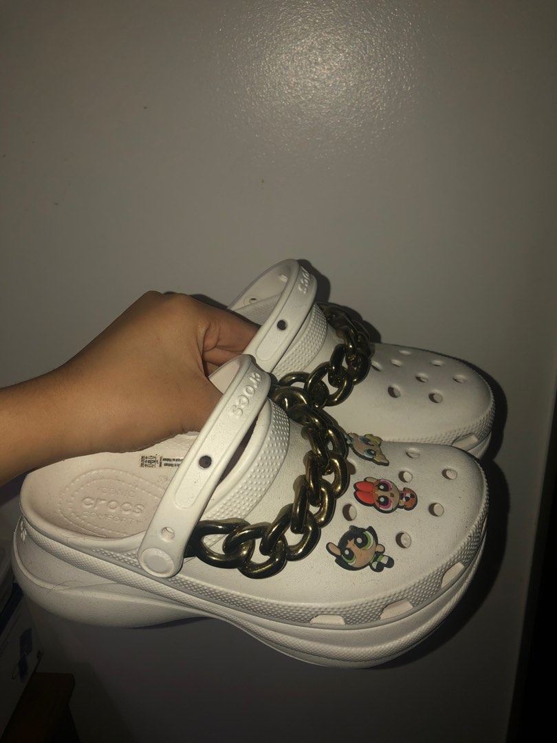 Crocs bae clog with chain, Women's Fashion, Footwear, Slippers and ...