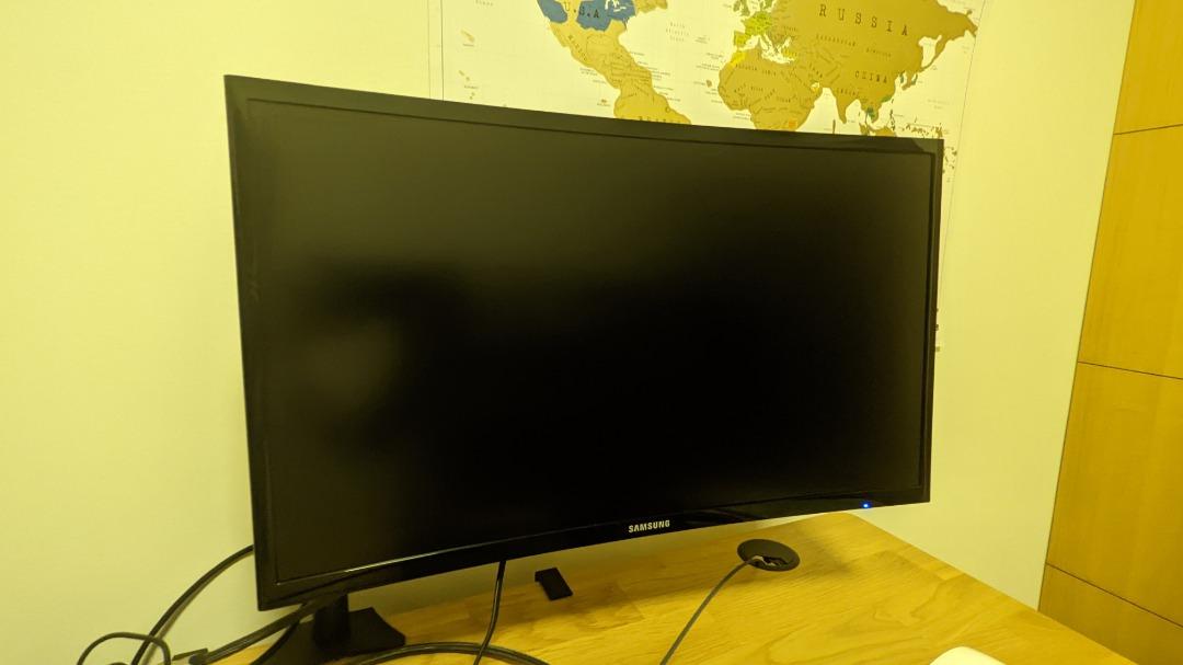 Curved Samsung Monitor C24F390FH, Computers & Tech, Parts & Accessories ...