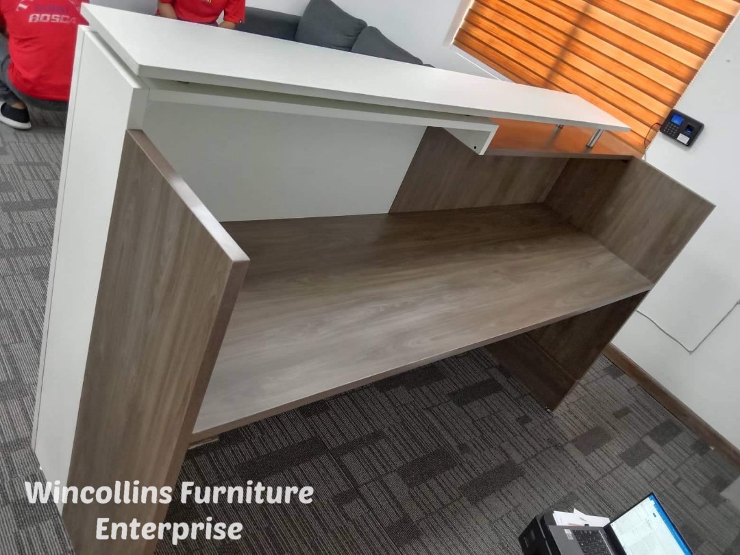 Customized Reception Desk tables Home Office Furniture, Furniture & Home Living, Office ...