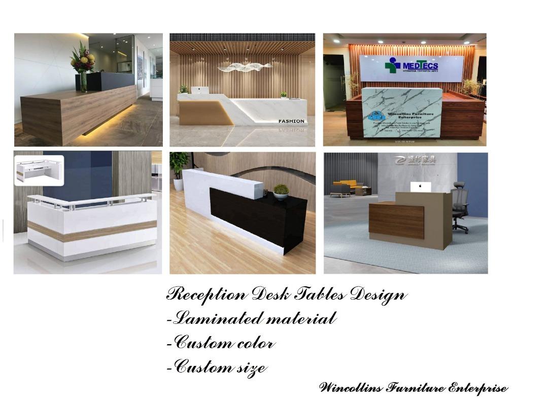 Customized Reception Desk Tables Home Office Furniture, Furniture ...