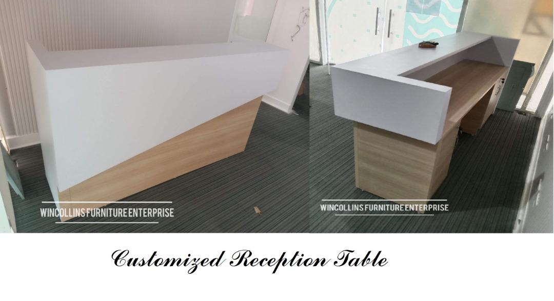 Customized Reception Desk Tables Home Office Furniture, Furniture ...