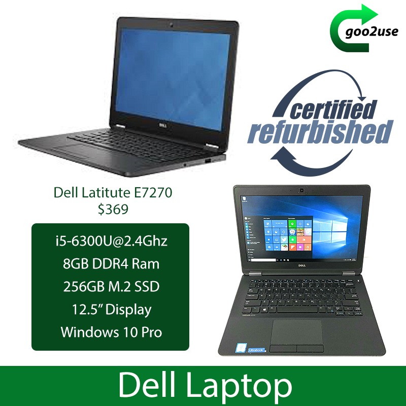 Dell E7270 i5-6300U@2.4Ghz 12.5 inch Laptop Computer, Computers & Tech ...