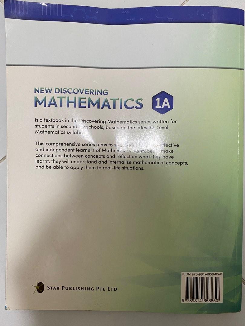 Discovering Mathematics 1A 1B textbooks Secondary one, Hobbies & Toys, Books & Magazines ...
