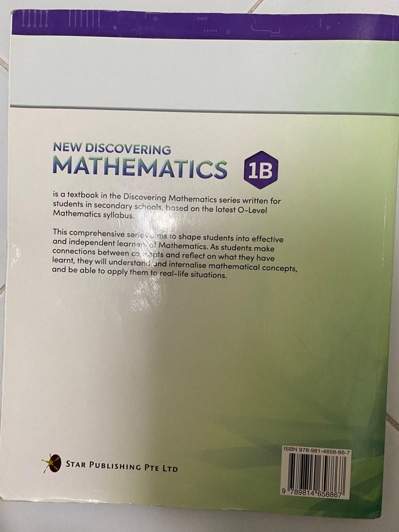 Discovering Mathematics 1A 1B textbooks Secondary one, Hobbies & Toys, Books & Magazines ...