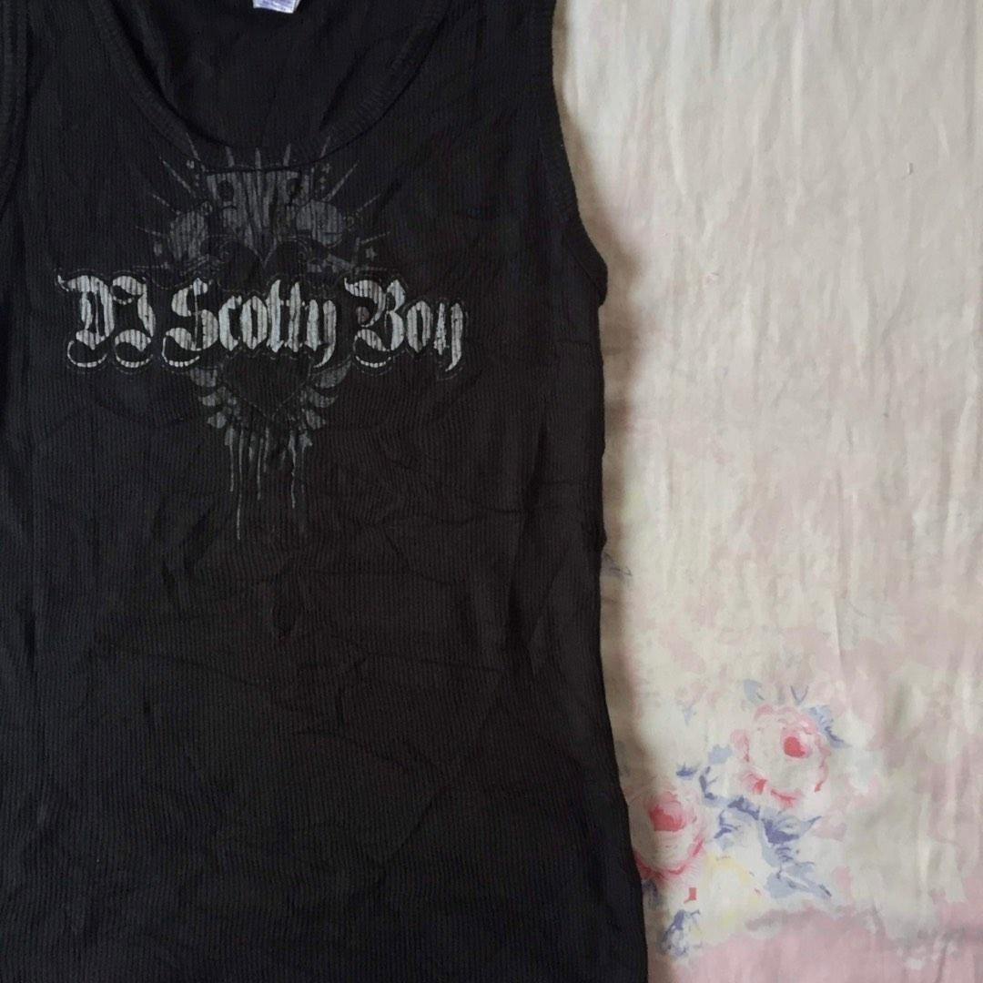 DJ Scotty boy goth emo sando top, Women's Fashion, Tops, Sleeveless on ...