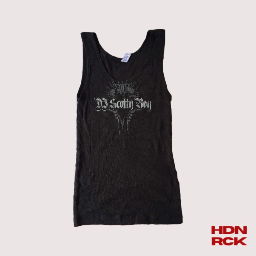 DJ Scotty boy goth emo sando top, Women's Fashion, Tops, Sleeveless on ...