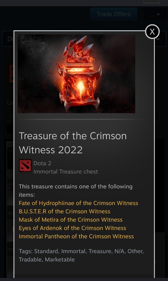 Dota 2 Crimson Witness 2022, Video Gaming, Video Game Consoles ...