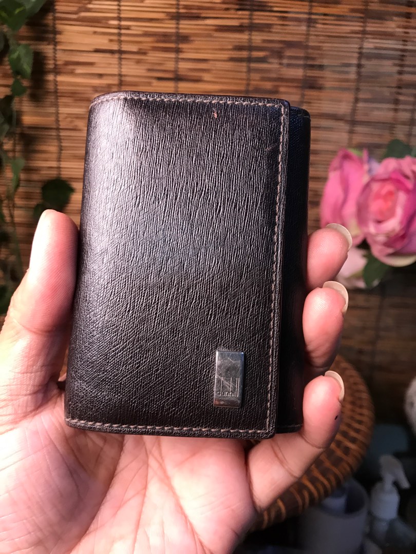DUNHILL Thick genuine Leather key holder eallet, Men's Fashion, Watches ...