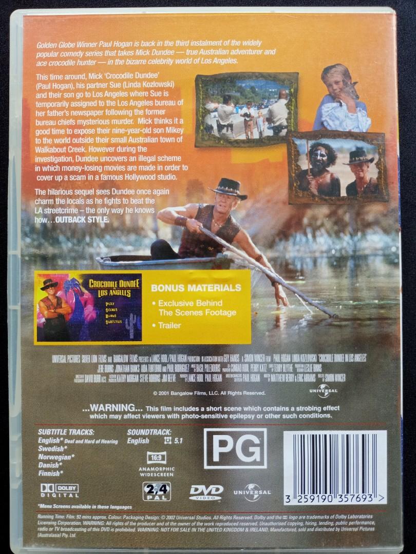 DVD Crocodile Dundee In Los Angeles, Hobbies & Toys, Music & Media, CDs ...