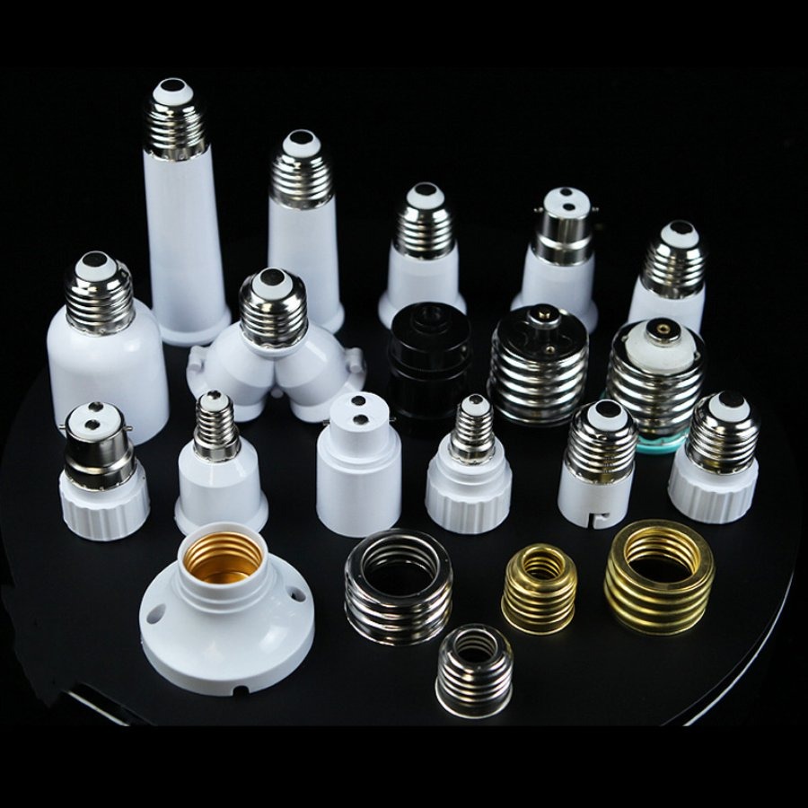 (E27 to E14/E12) (E14/E12 to E27) Adapter Converter Screw Base Socket Extender LED Incandescent ...