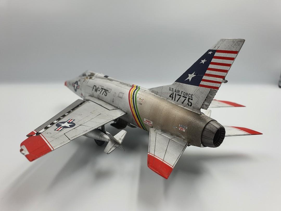 F100 Super Sabre 1/72 aircraft model kit assembled, Hobbies & Toys ...