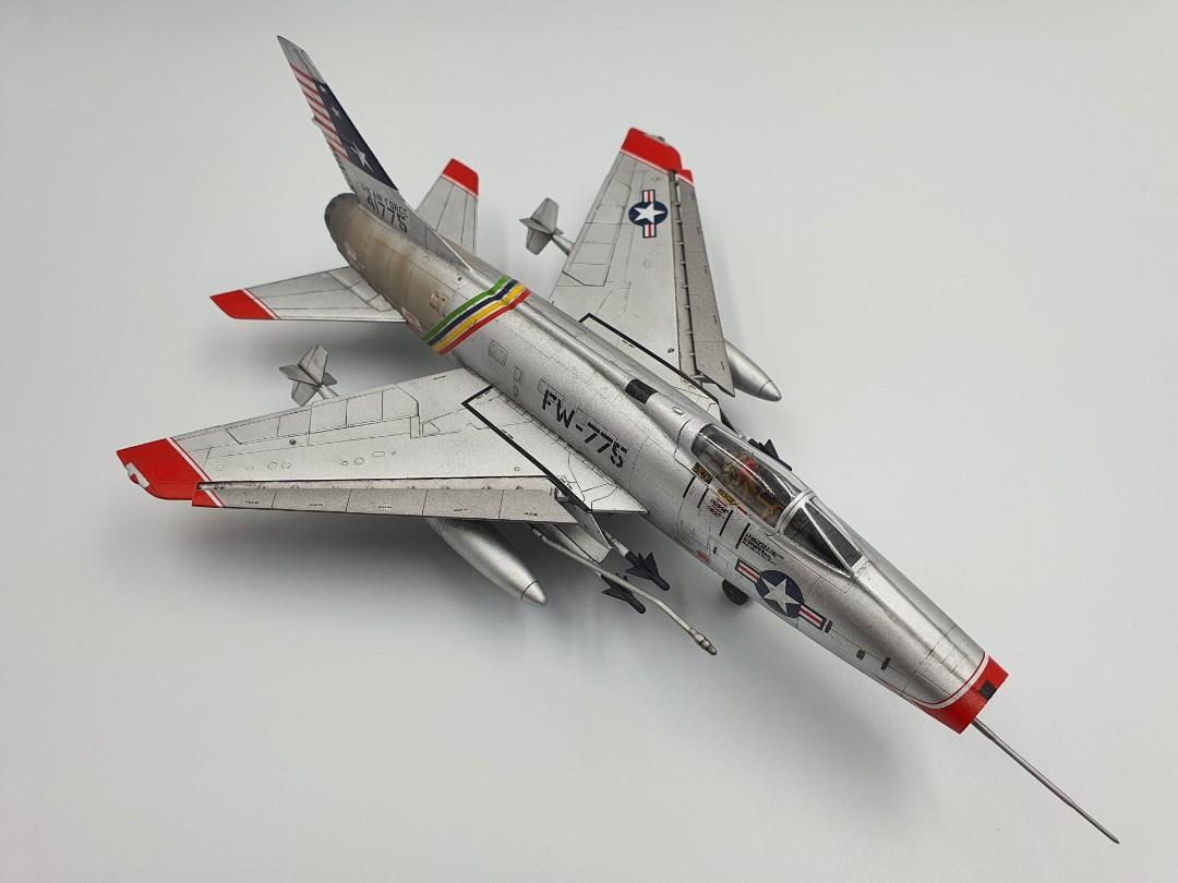 F100 Super Sabre 1/72 aircraft model kit assembled, Hobbies & Toys ...