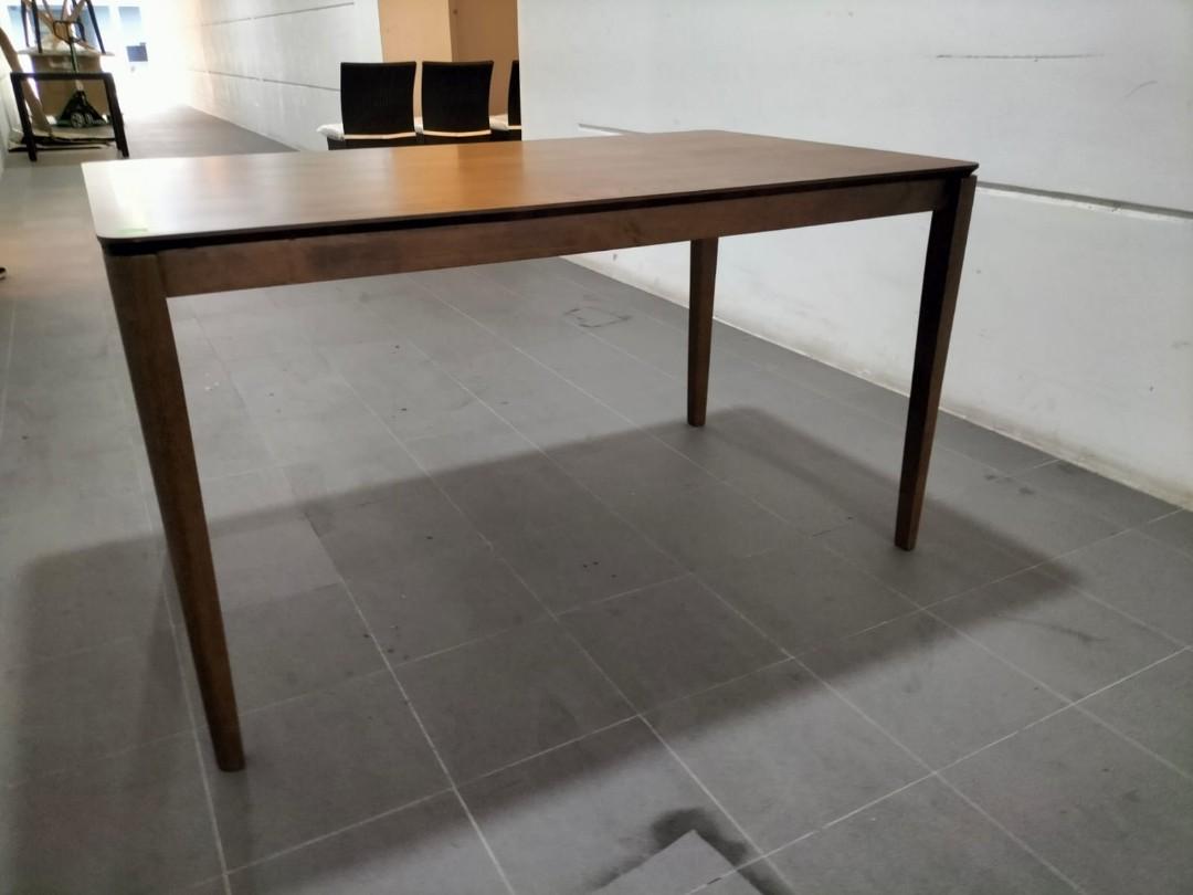 FODRO Dining Table in WALNUT, Furniture & Home Living, Furniture ...