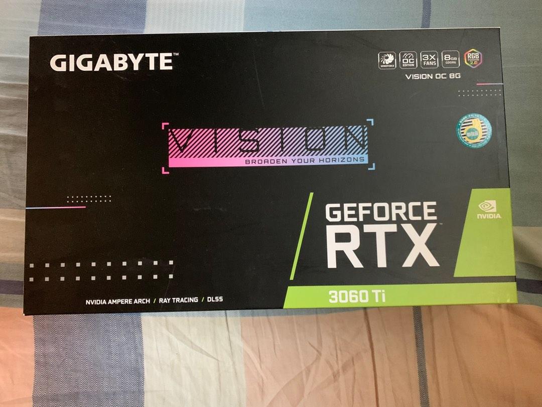 Gigabyte GeForce RTX 3060 Ti VISION OC 8G (GV-N306TVISION OC-8GD), 電腦 ...