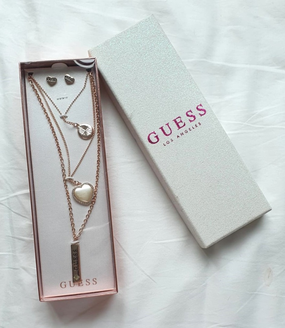 Guess Jewelry Set in a Box, Women's Fashion, Jewelry & Organisers ...