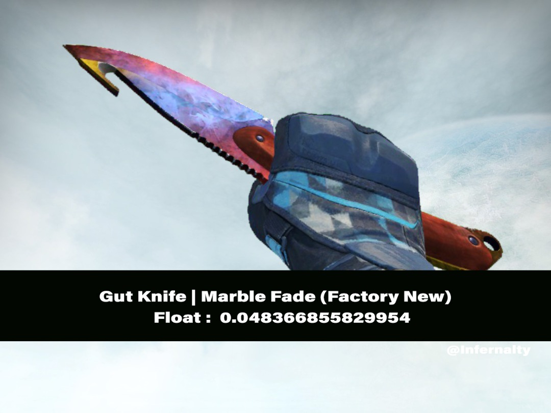 Gut Knife Marble Fade FN CSGO SKINS KNIVES, Video Gaming, Gaming ...