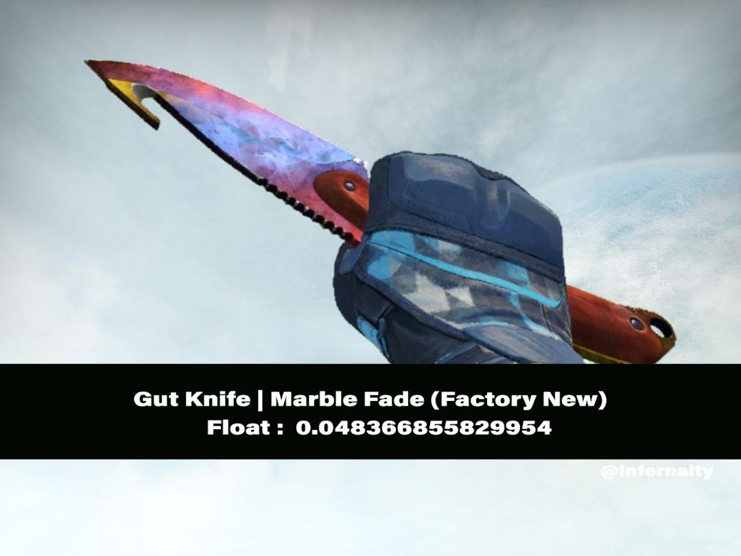 Gut Knife Marble Fade FN CSGO SKINS KNIVES, Video Gaming, Gaming ...