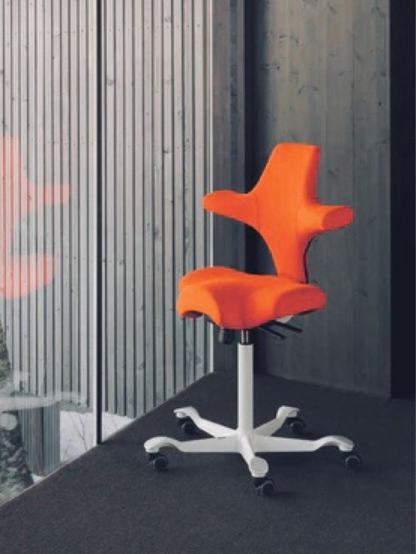 HAG Capisco 8106 Fame orange ergonomic adjustable office task sit stand ...