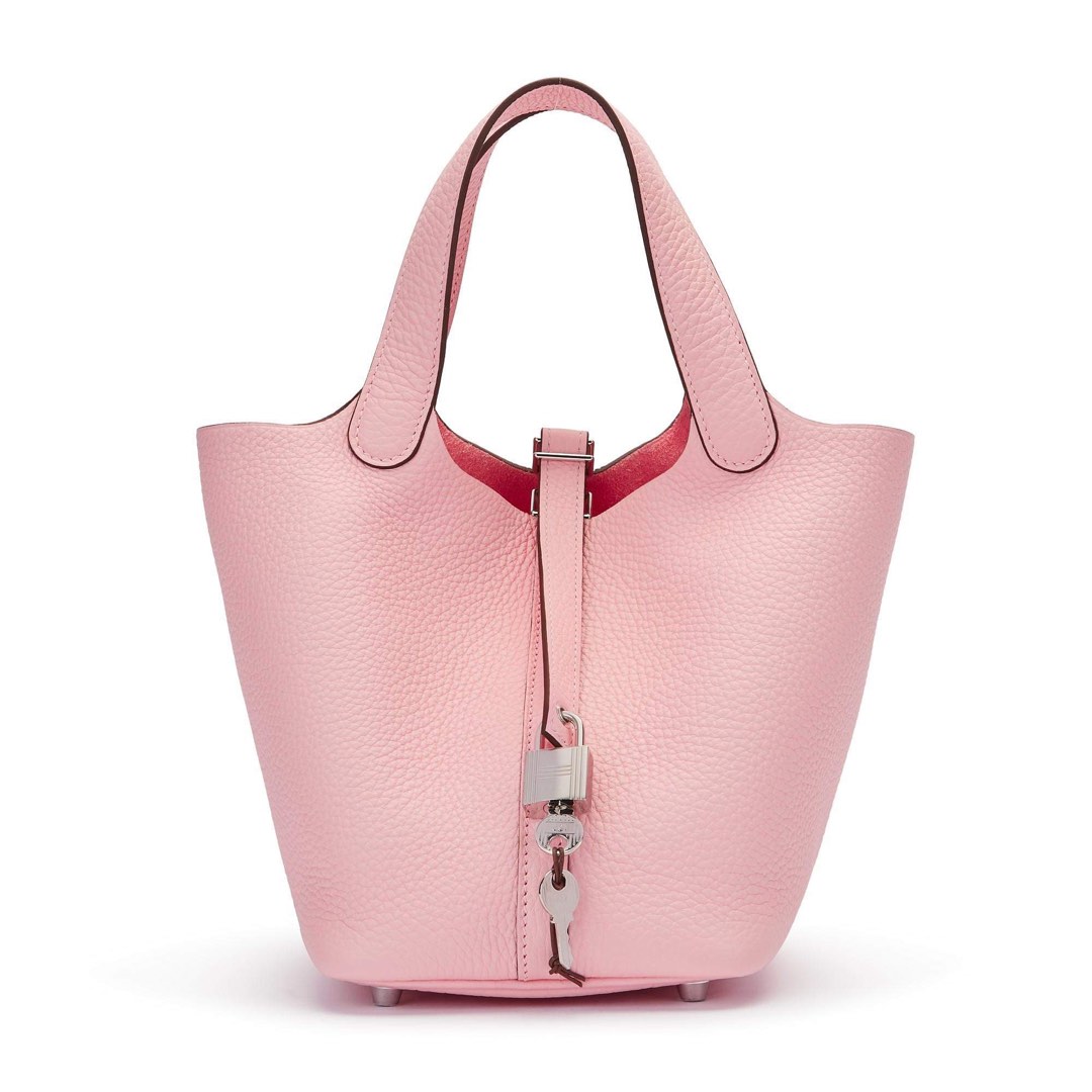 Hermes Picotin 18 Rose Sakura Clemence PHW, Luxury, Bags & Wallets on ...