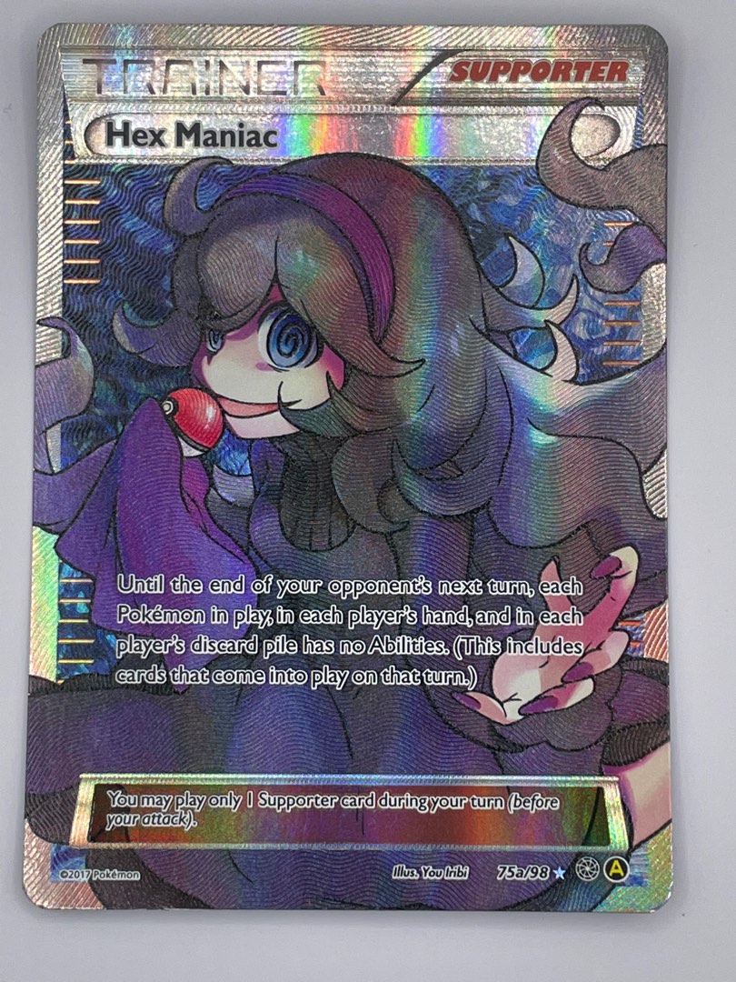 Hex Maniac Pokémon trainer TCG, Hobbies & Toys, Toys & Games on Carousell